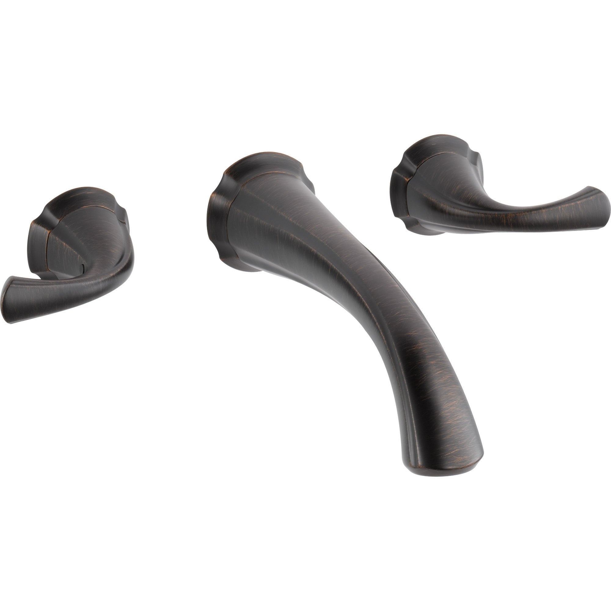 Delta Addison 2-Handle Wall-Mount Bathroom Faucet in Venetian Bronze 4 ...