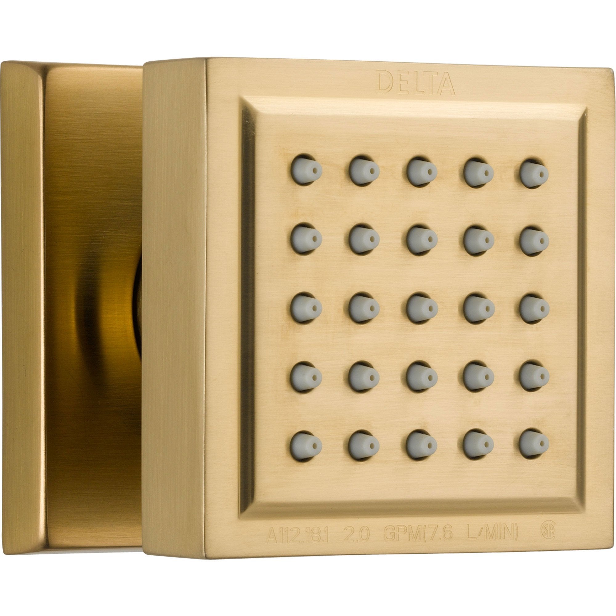 Delta Square Champagne Bronze Body Spray 564420 - FaucetList.com