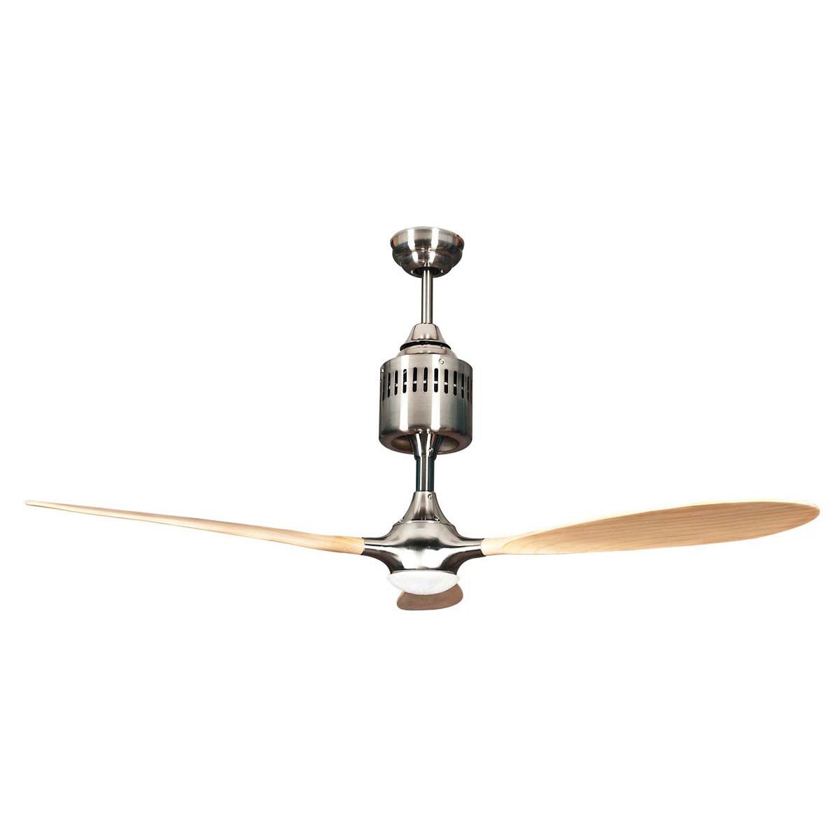 Concord Fans 60" Pilot Modern Stainless Steel Ceiling Fan with Light ...