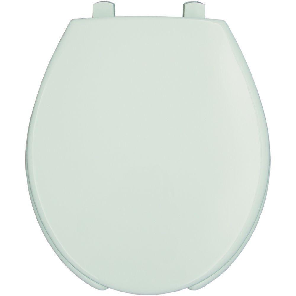 Bemis Lift Elongated Open Front Toilet Seat in White 819145 ...