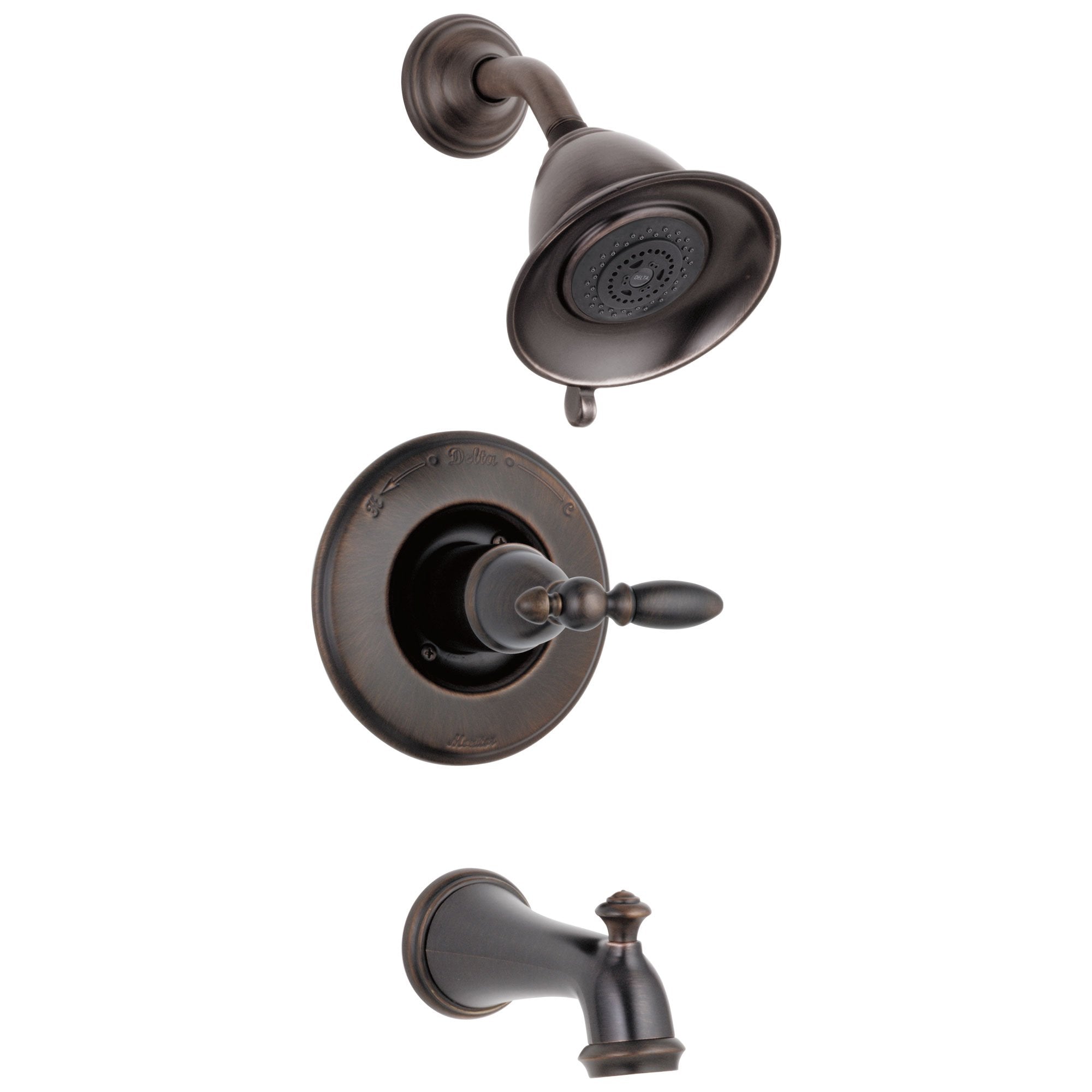 Delta Victorian Collection Venetian Bronze Monitor 14 Tub & Shower Com ...