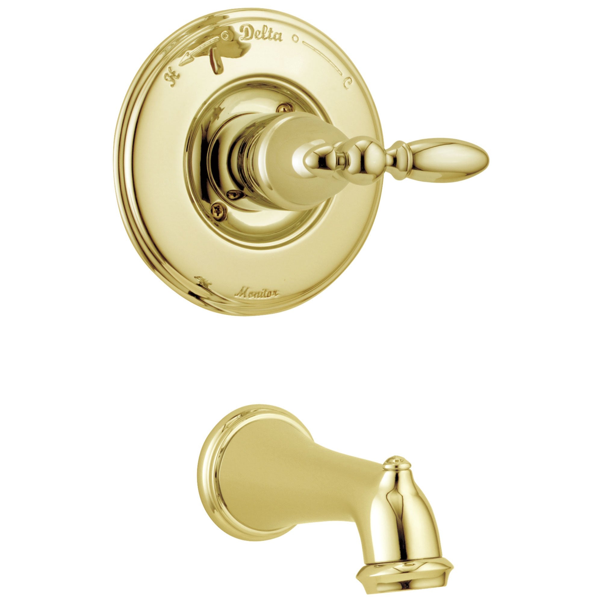 Delta Victorian Collection Polished Brass Finish Monitor 14 Wall Mount ...