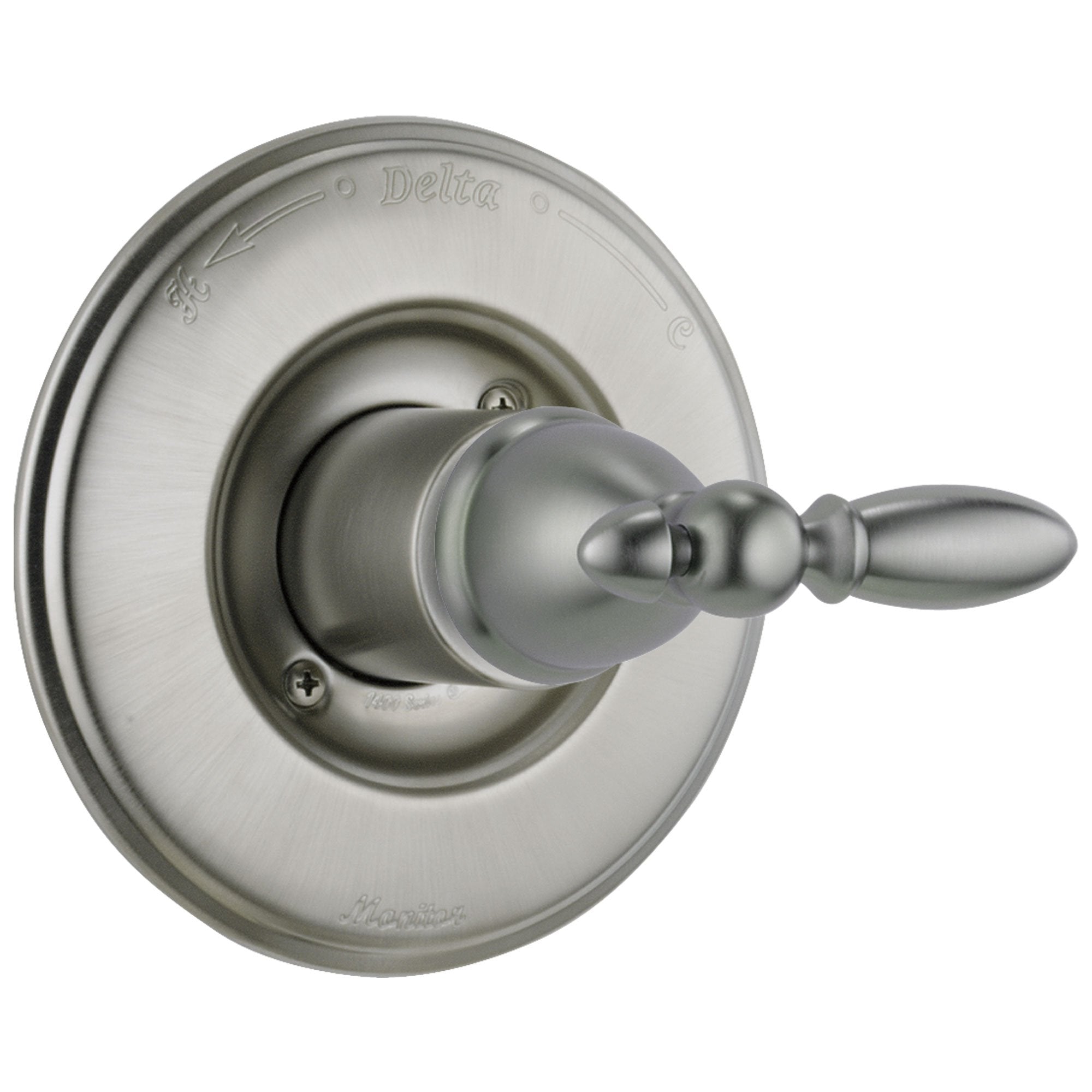 Delta Victorian Stainless Steel Finish Monitor 14 Shower Faucet Handle ...