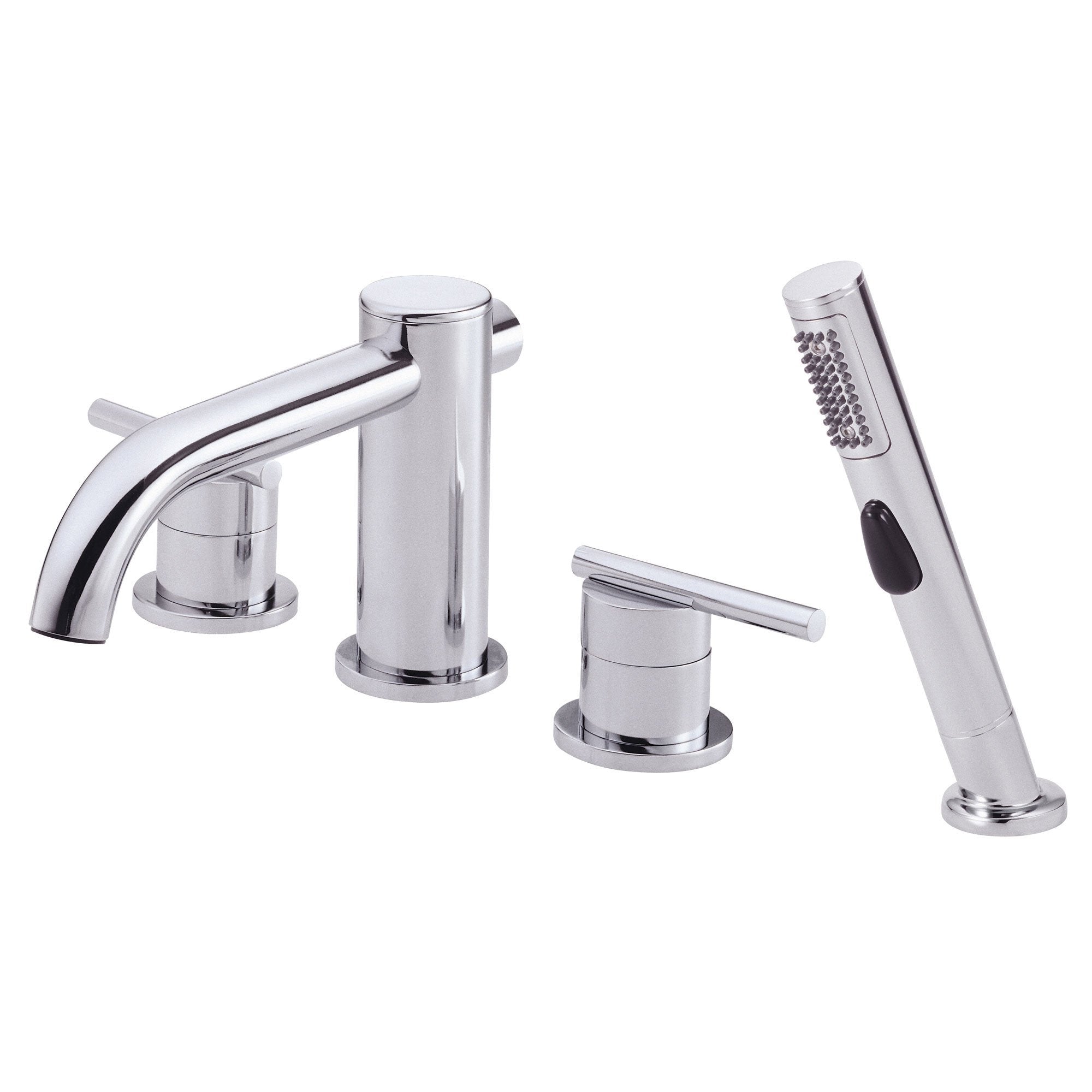 Danze Parma Chrome Modern Widespread Roman Tub Filler Faucet with Hand ...