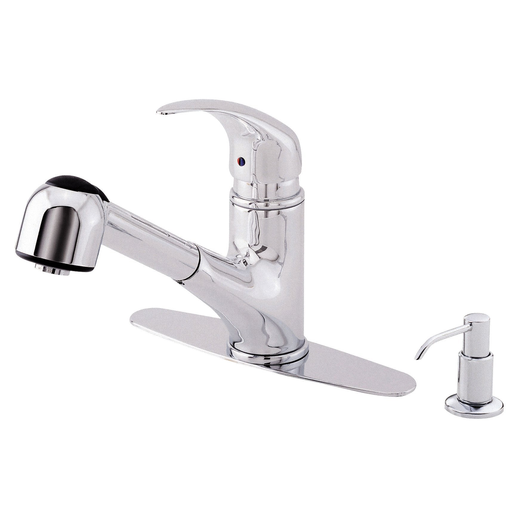 Danze Melrose Modern Chrome Single Handle Pull-out Kitchen Faucet ...