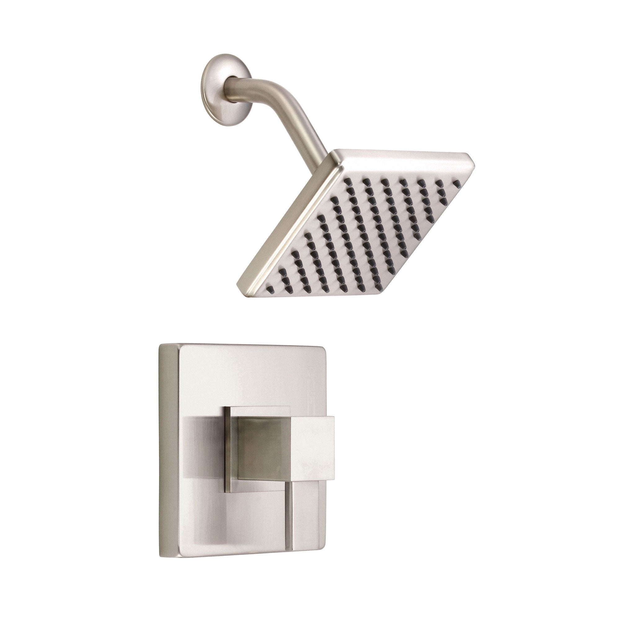 Danze Reef Brushed Nickel Modern Single Handle Square Shower Only Fauc ...