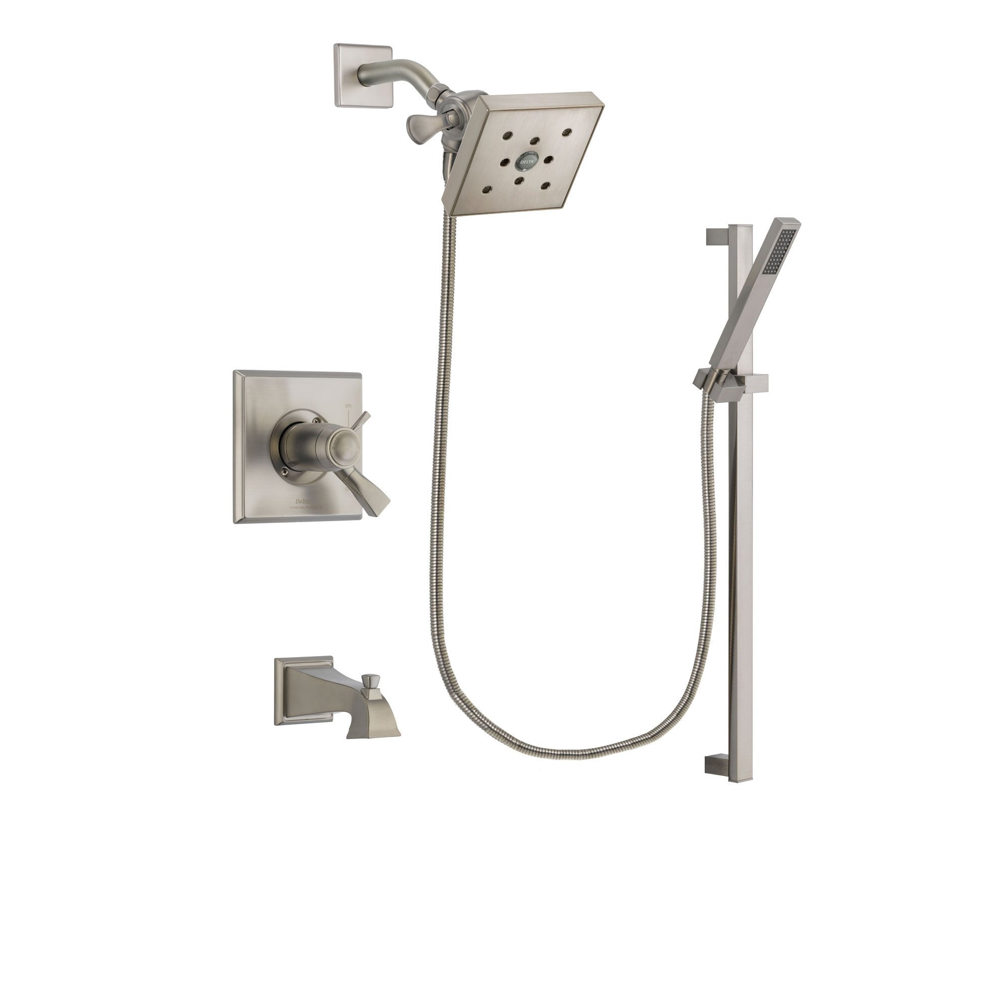 Delta Dryden Stainless Steel Finish Tub and Shower System w/Hand Showe ...