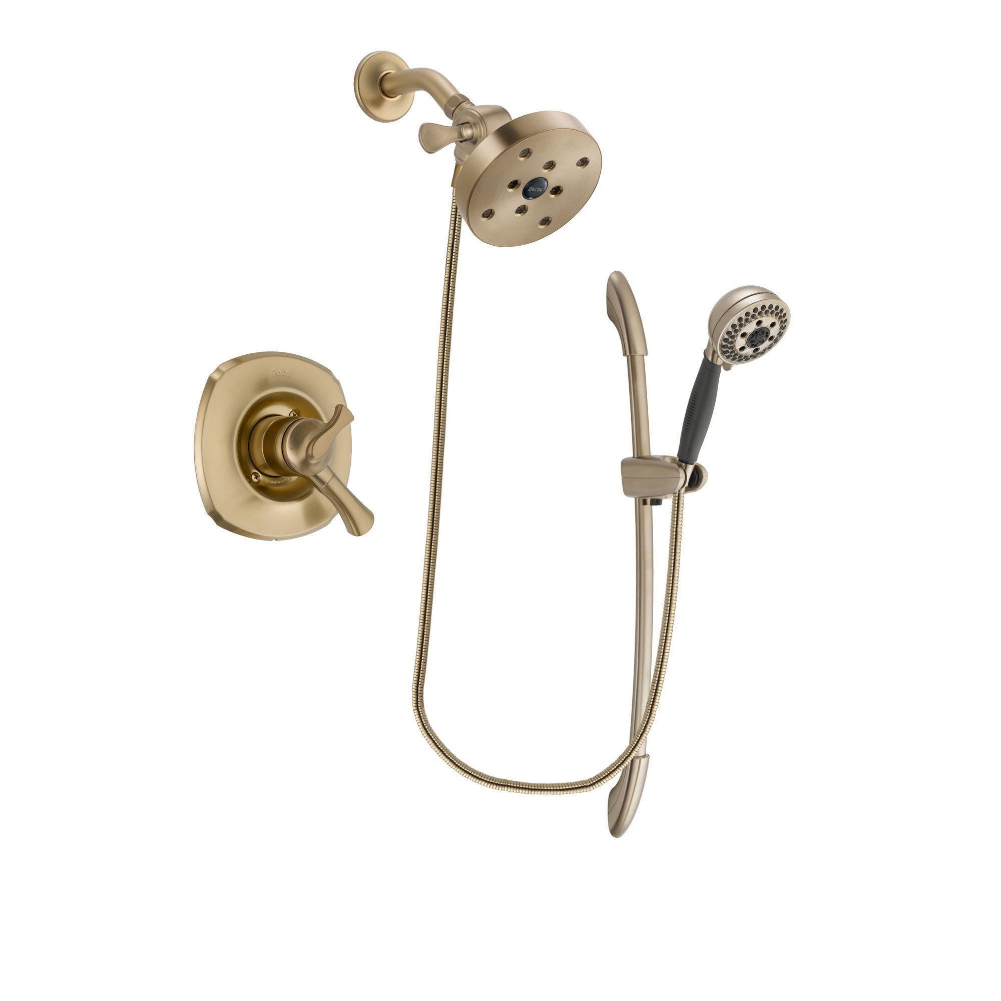 Delta Addison Champagne Bronze Finish Dual Control Shower Faucet Syste ...