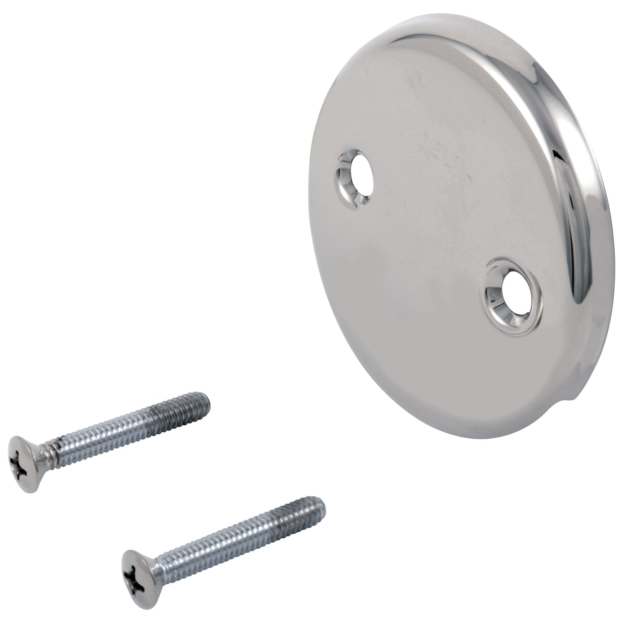 Delta Chrome Finish Overflow Plate and Screws 208221 - FaucetList.com
