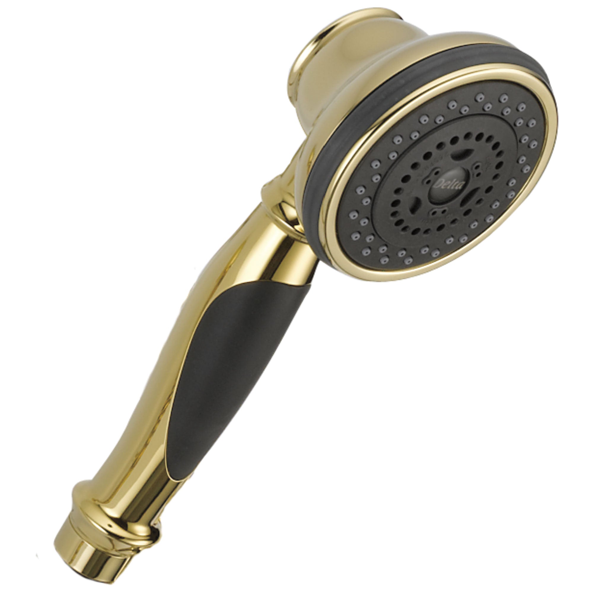 Delta Polished Brass Finish 3-Setting Handheld Shower Head Sprayer Onl ...