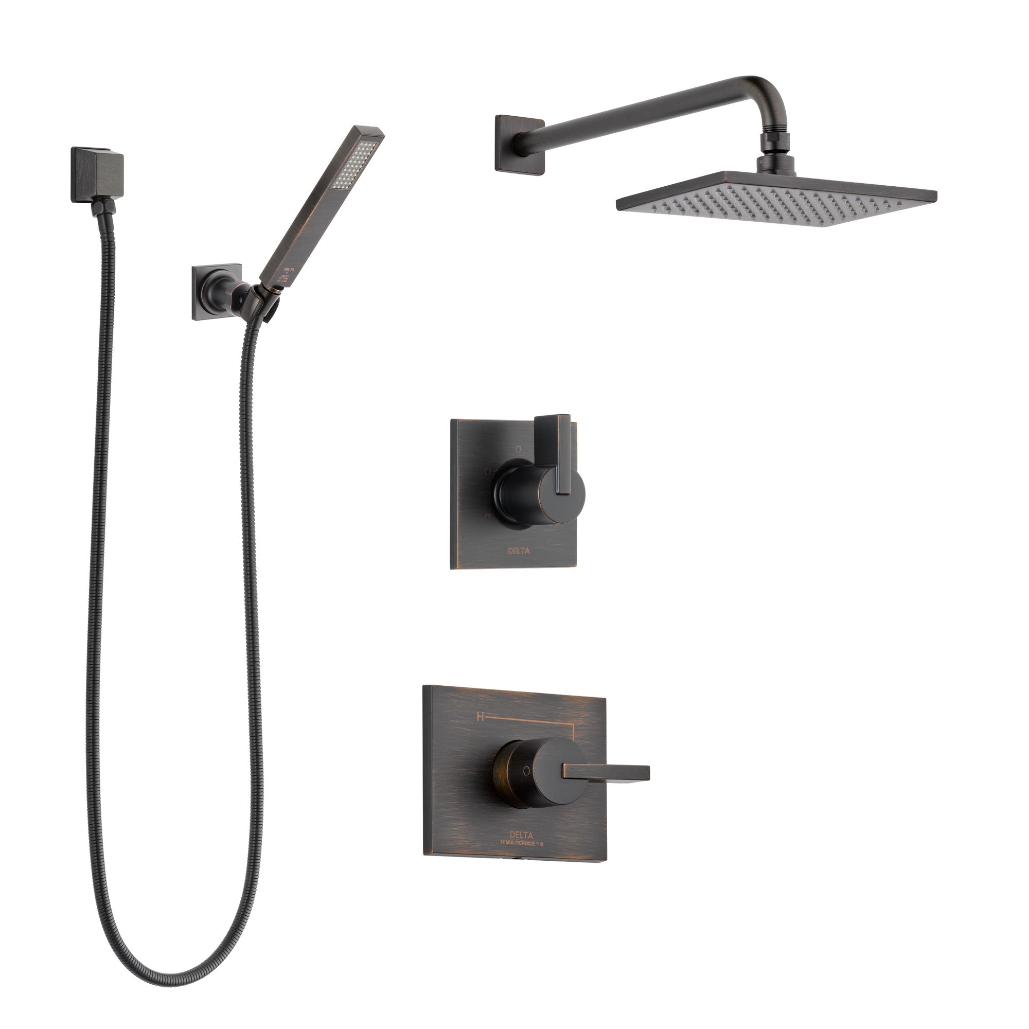 Delta Vero Venetian Bronze Finish Shower System with Control Handle, 3 ...