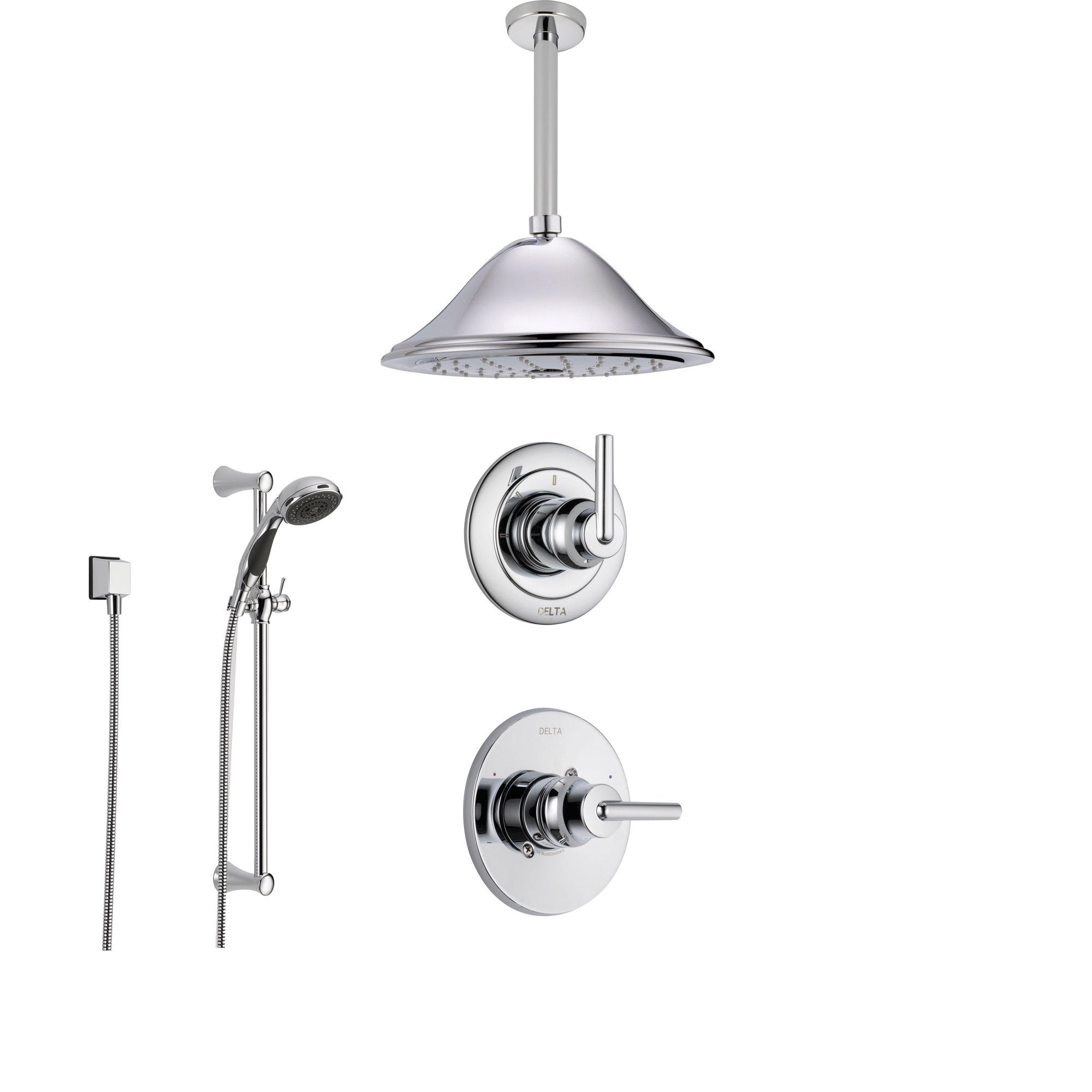Delta Trinsic Chrome Shower System with Normal Shower Handle, 3-settin ...