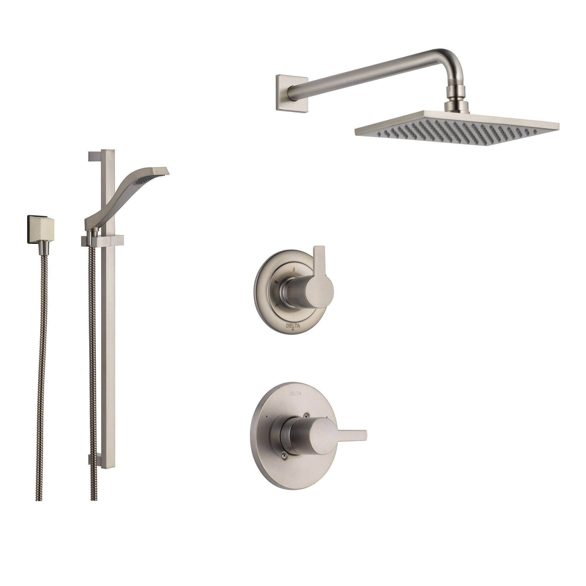 Delta Compel Stainless Steel Shower System with Normal Shower Handle ...