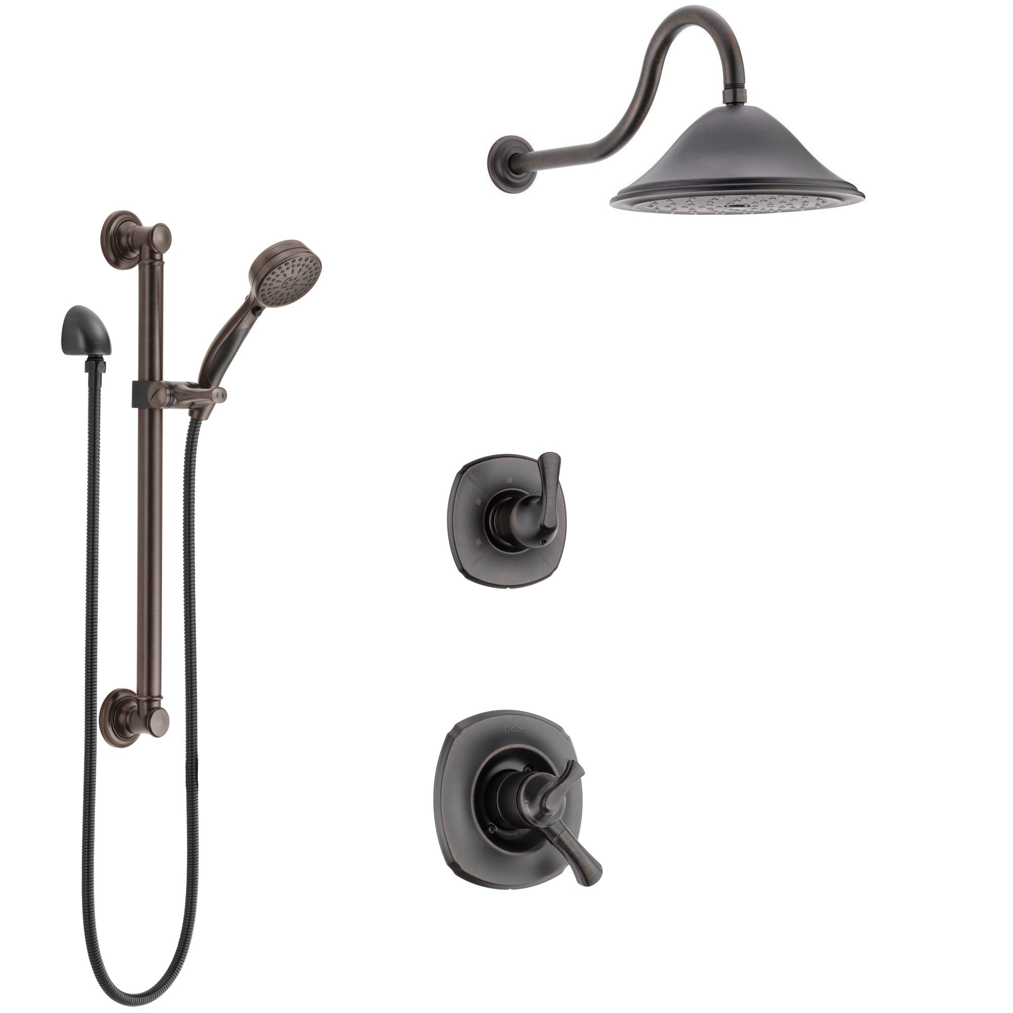 Delta Addison Venetian Bronze Finish Shower System with Dual Control H ...