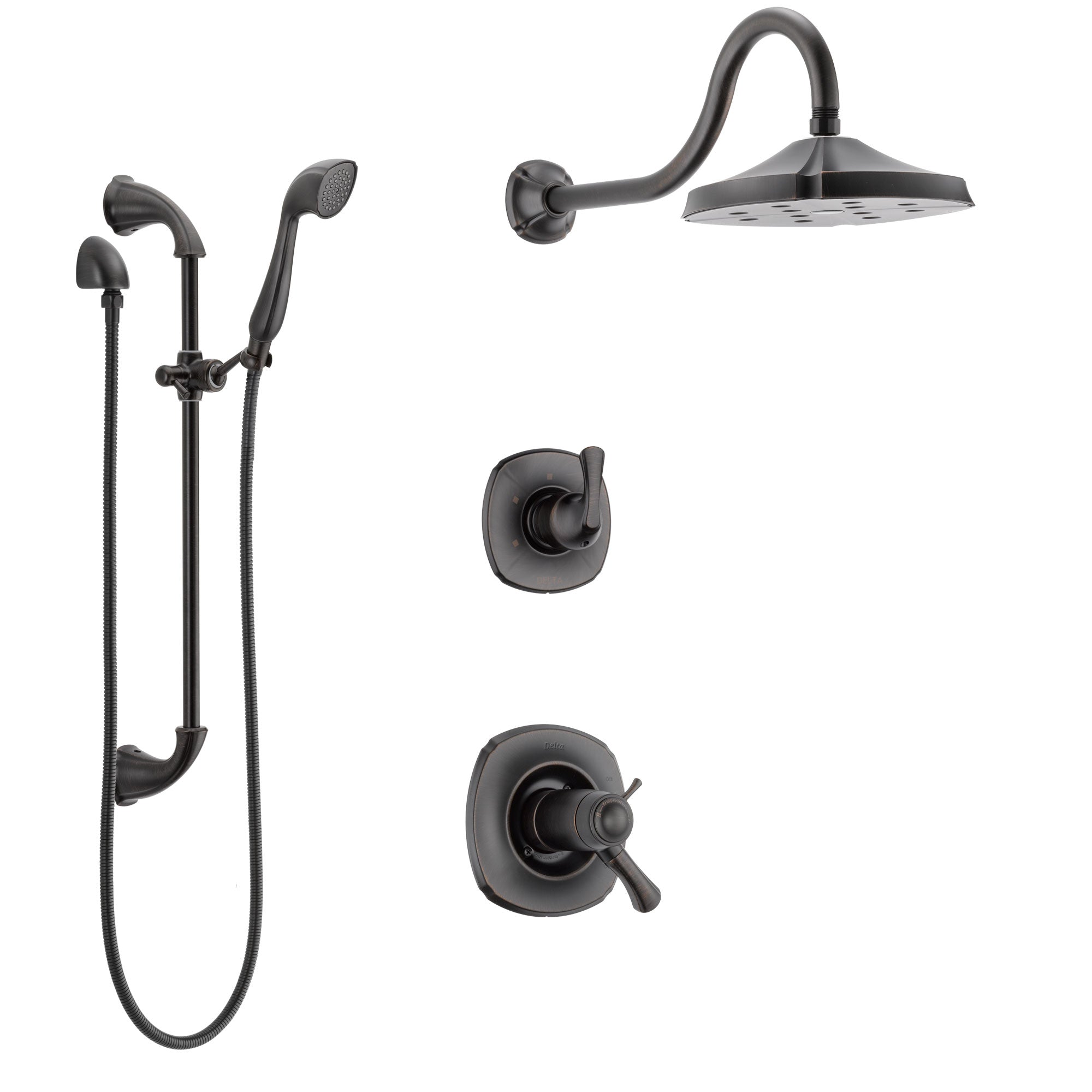 Delta Addison Venetian Bronze Shower System with Dual Thermostatic Con ...