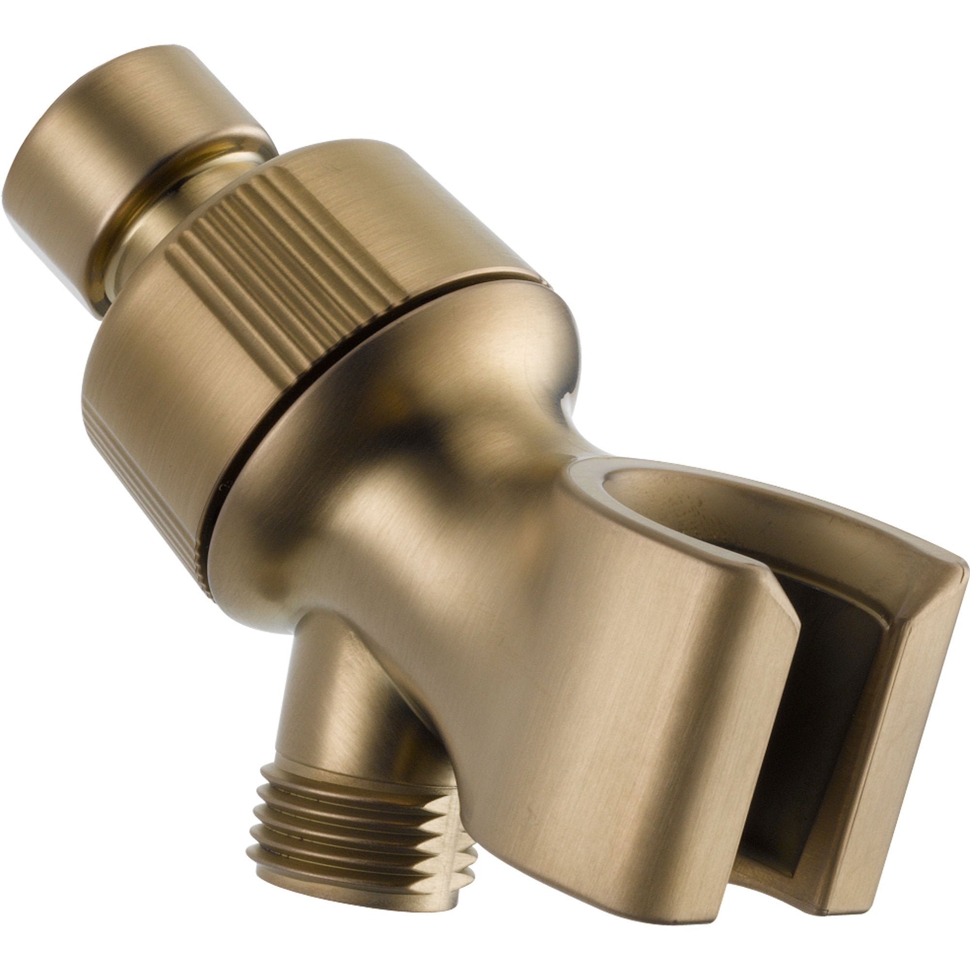 Delta Champagne Bronze Adjustable Shower Arm Mount for Handheld Shower ...